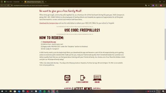 Pollo Campero Coupon Codes (0 Verified) - $10 Off Feb 2025