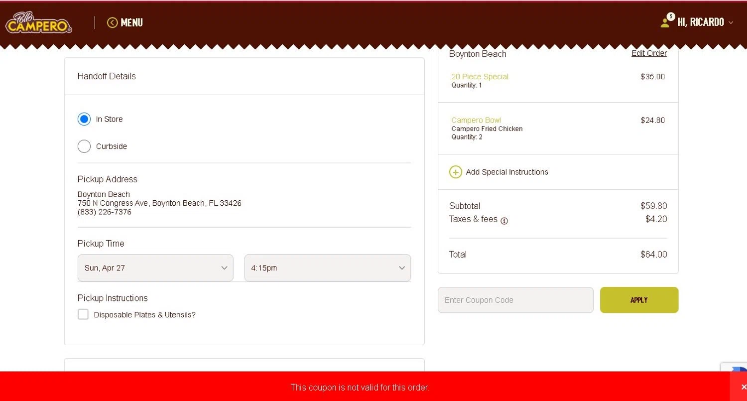 Pollo Campero Promo Codes - $5 Off Coupons Sep 2025