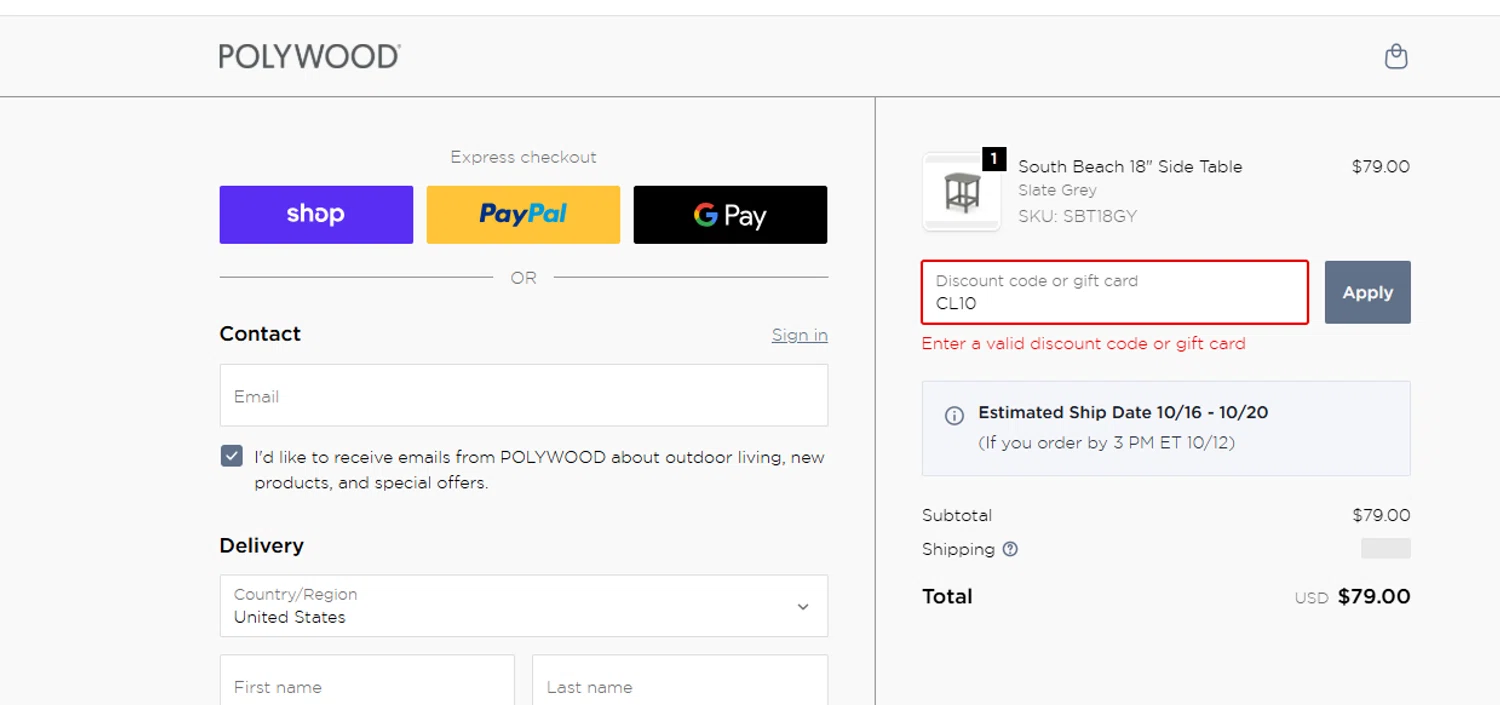 Polywood Promo Codes - 10% Off Coupons Oct 2025