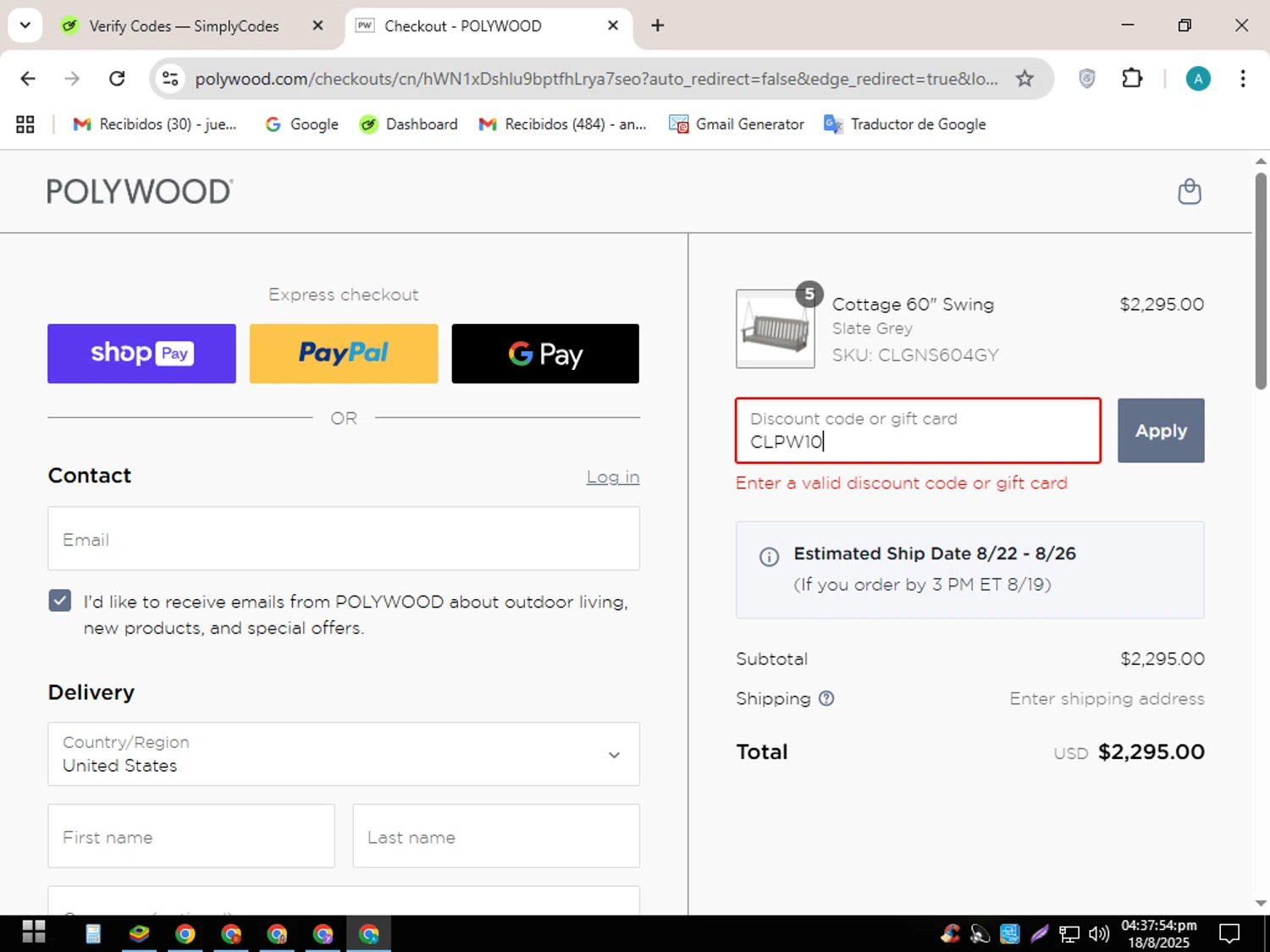 Polywood Promo Codes - 10% Off Coupons Oct 2025