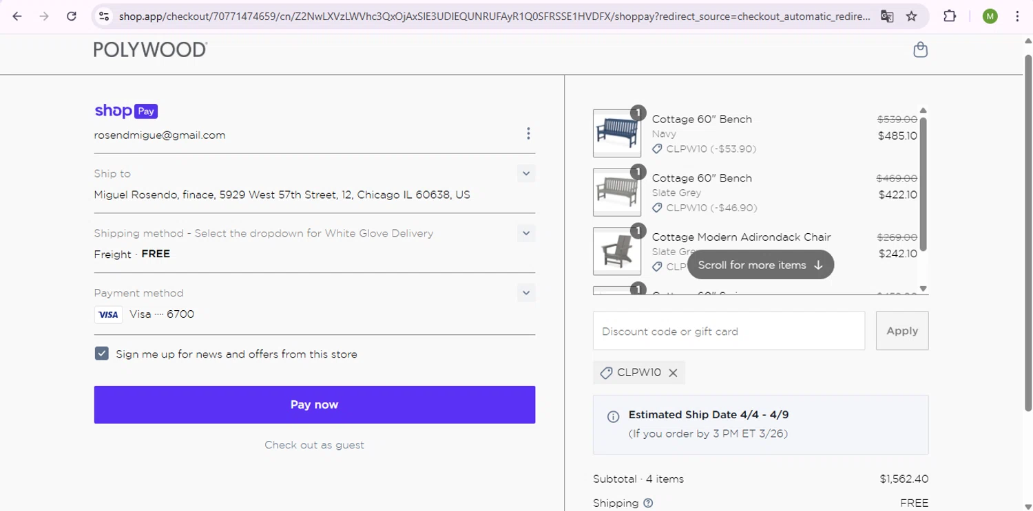 Polywood Promo Codes - 10% Off Sitewide Coupons Jan 2026