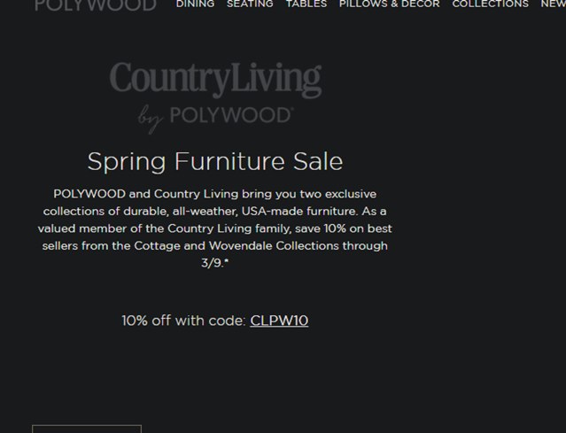 Polywood Promo Codes - 10% Off Coupons Sep 2025