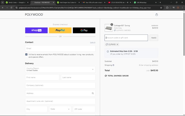 Polywood Promo Codes - 10% Off Coupons Aug 2025