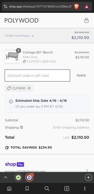 Polywood Promo Codes - 10% Off Coupons Oct 2025