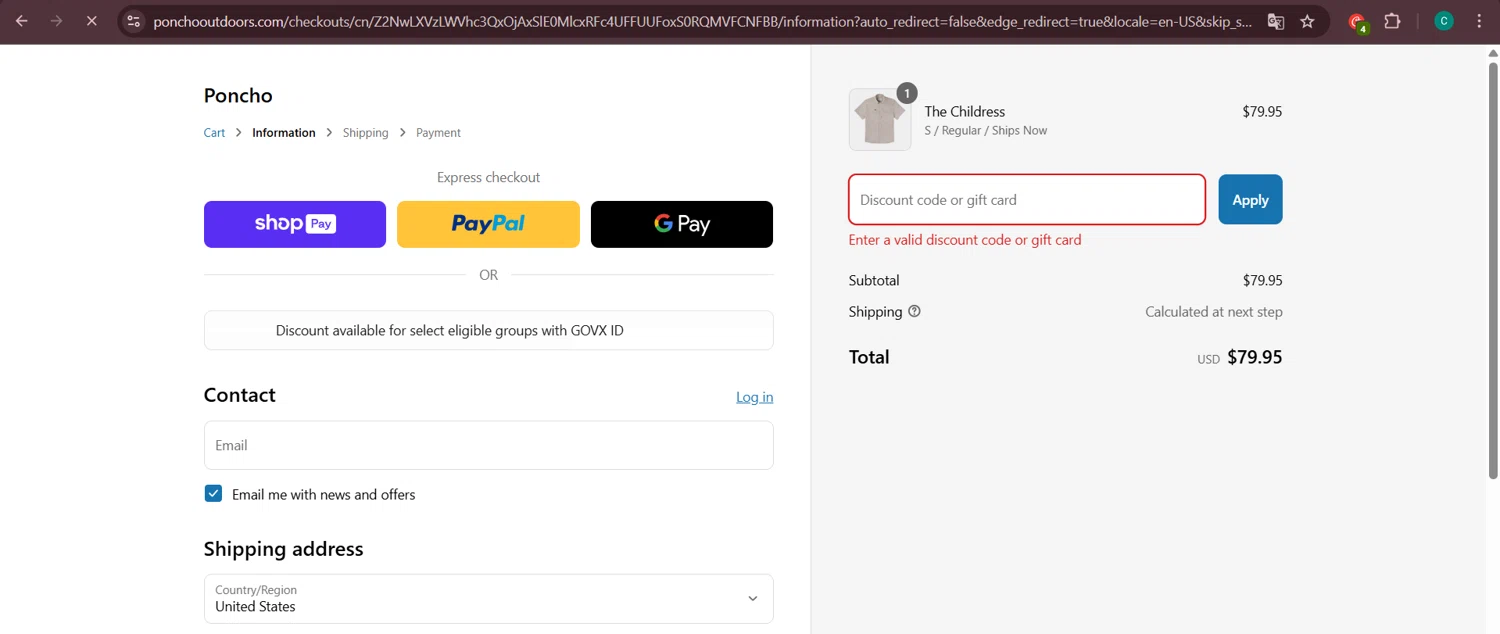 Poncho Outdoors Promo Codes (2 Verified) - 20% Off May 2025