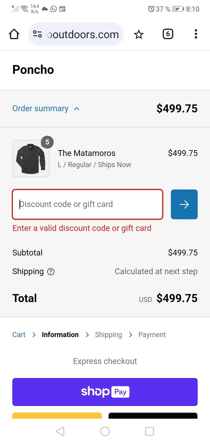 Poncho Outdoors Discount Codes - $5 Off Coupons Jan 2025