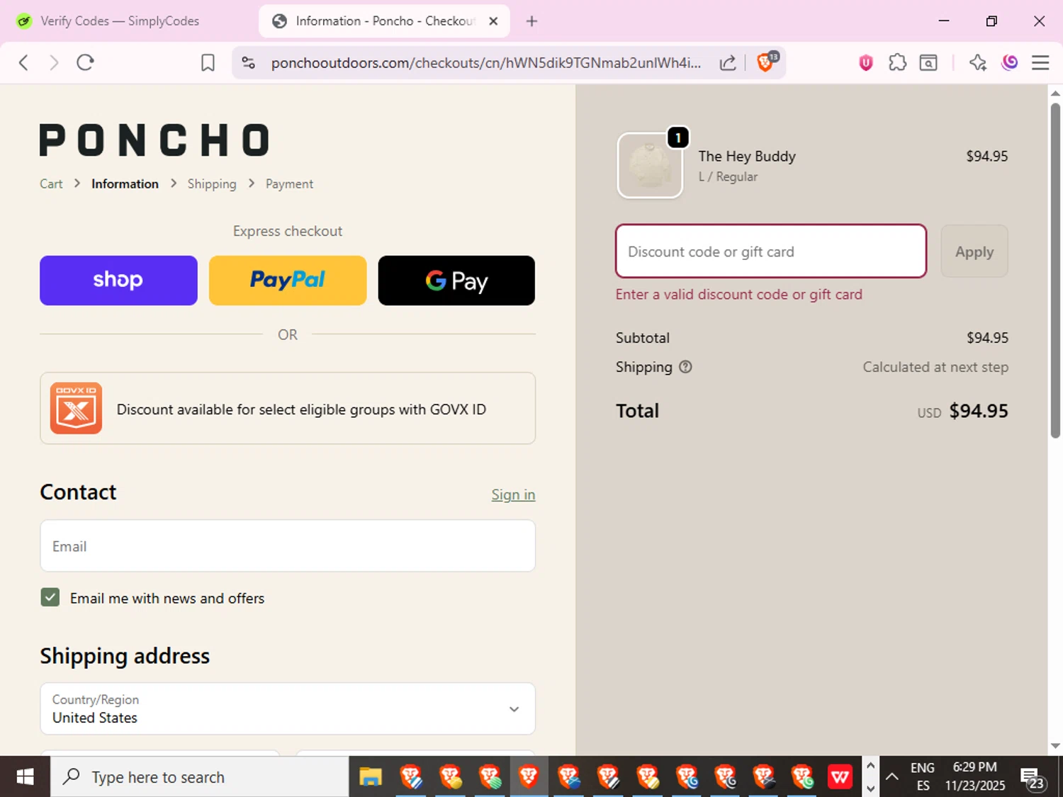 Poncho Outdoors Promo Codes - 10% Off Coupons Dec 2025