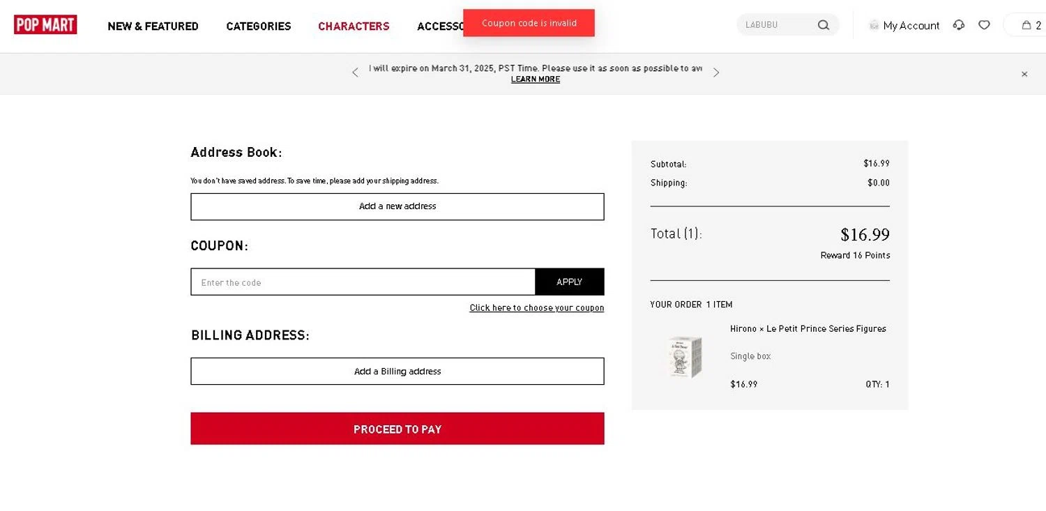 Pop Mart Coupon Codes - $5 Off Coupons Jan 2025