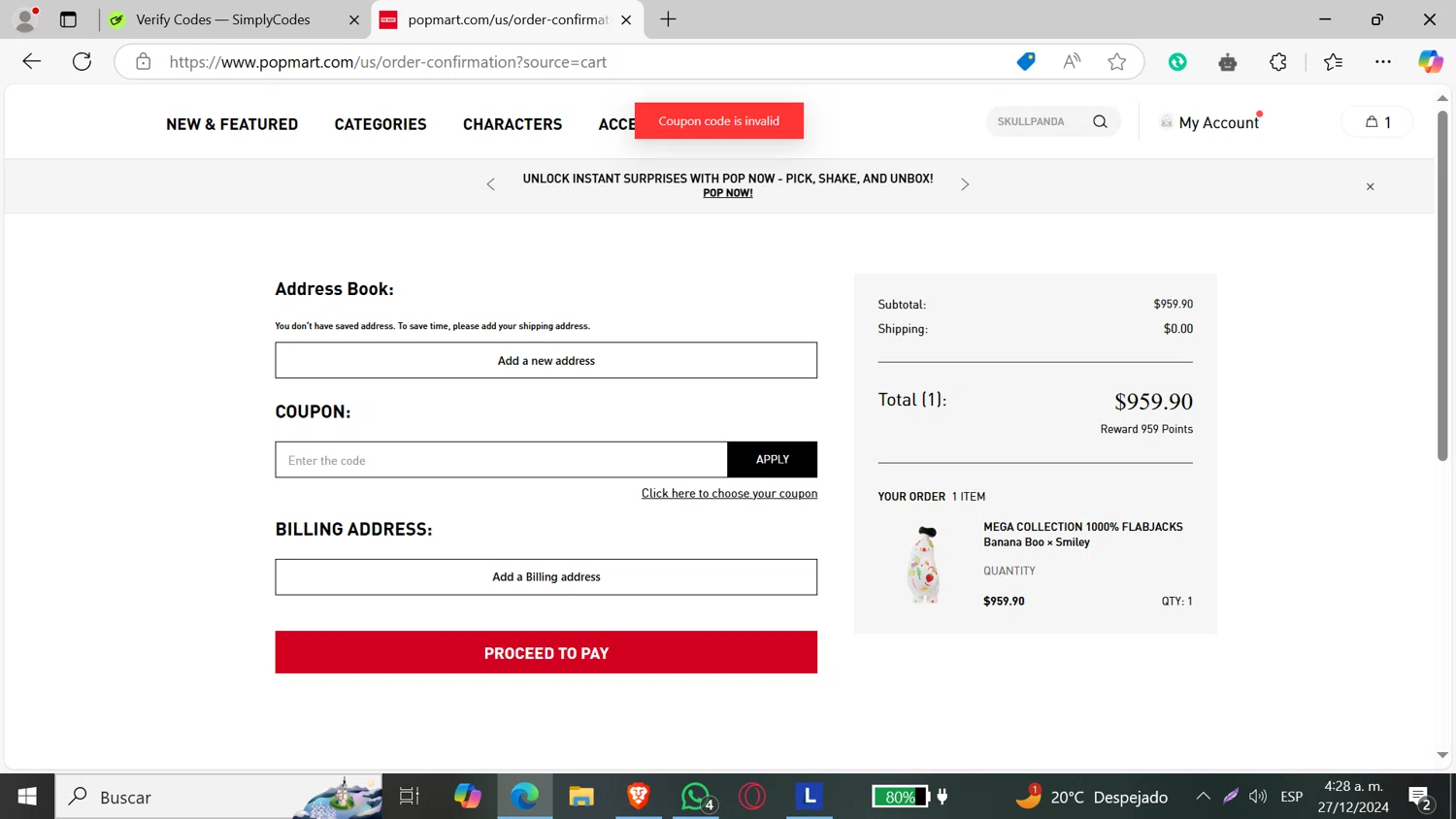 Pop Mart Coupon Codes - $5 Off Coupons Jan 2025