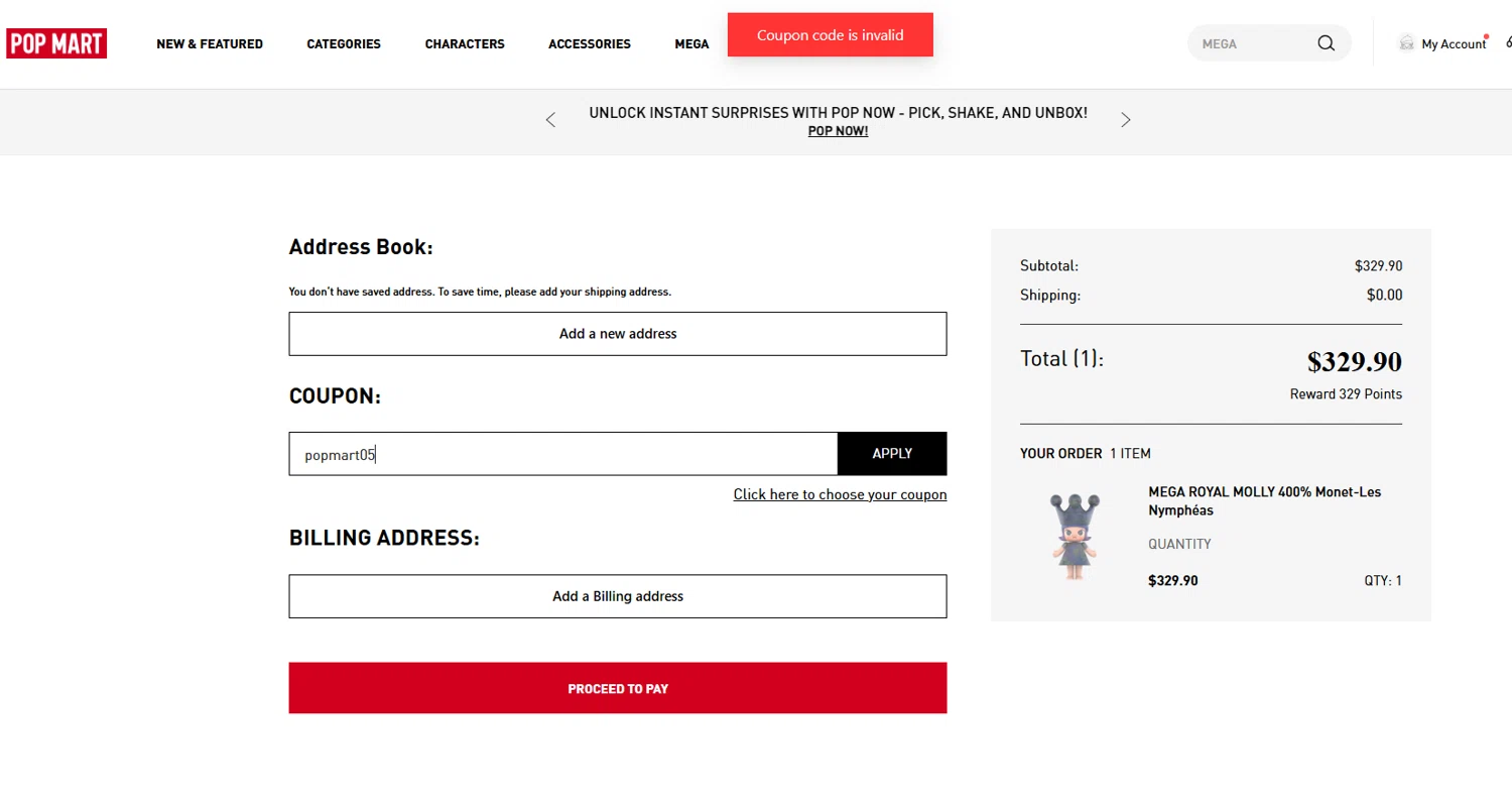Pop Mart Coupon Codes - $5 Off Coupons May 2025