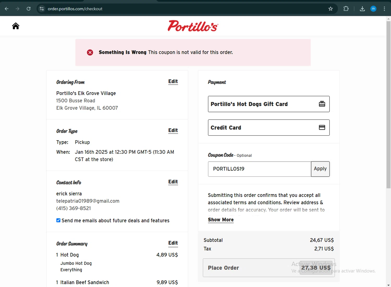 Portillo's Coupon Codes (6 Verified) - 1% Off Jan 2025