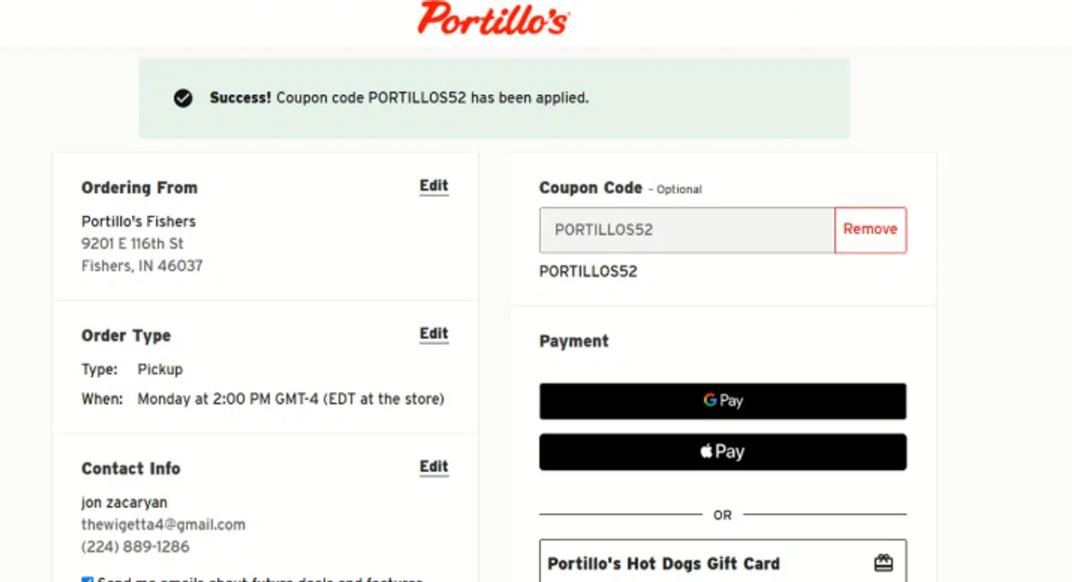 Portillo's Promo Codes - 50% Off (4 Verified) Nov 2025