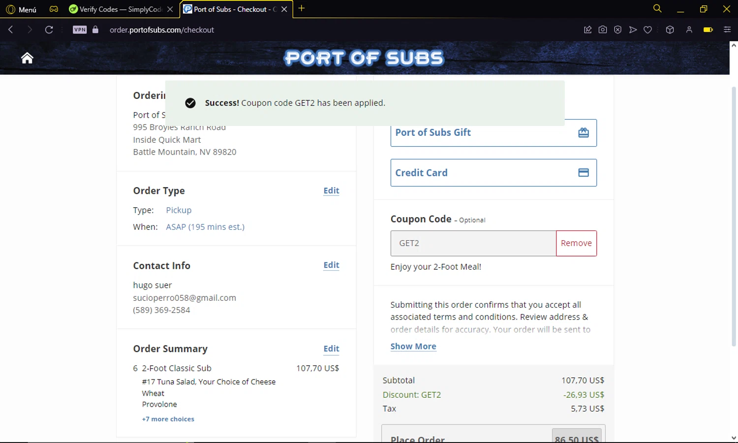 Port of Subs Coupon Codes - 20% Off | September 2024