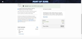 Port of Subs Promo Codes - 25% Off Coupons Aug 2025