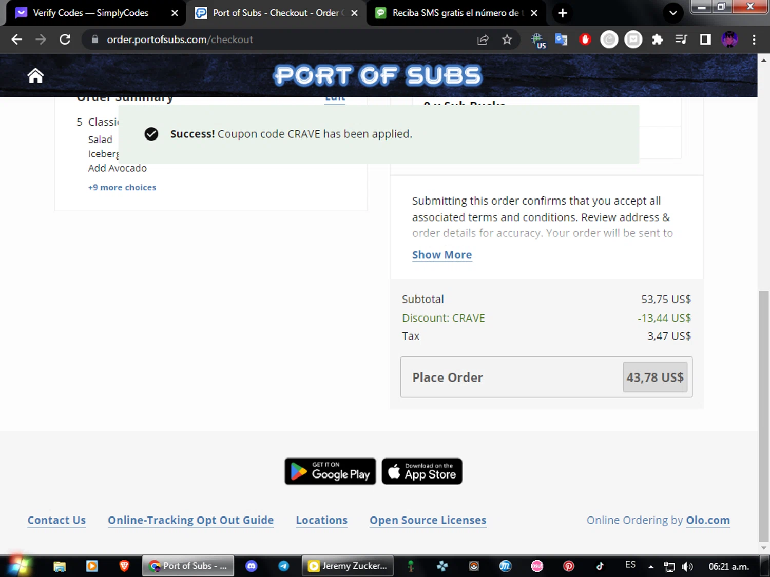 Port of Subs Coupon Codes - 15% Off | August 2024