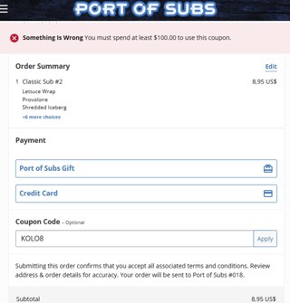 Port of Subs Promo Codes - 25% Off Coupons Aug 2025