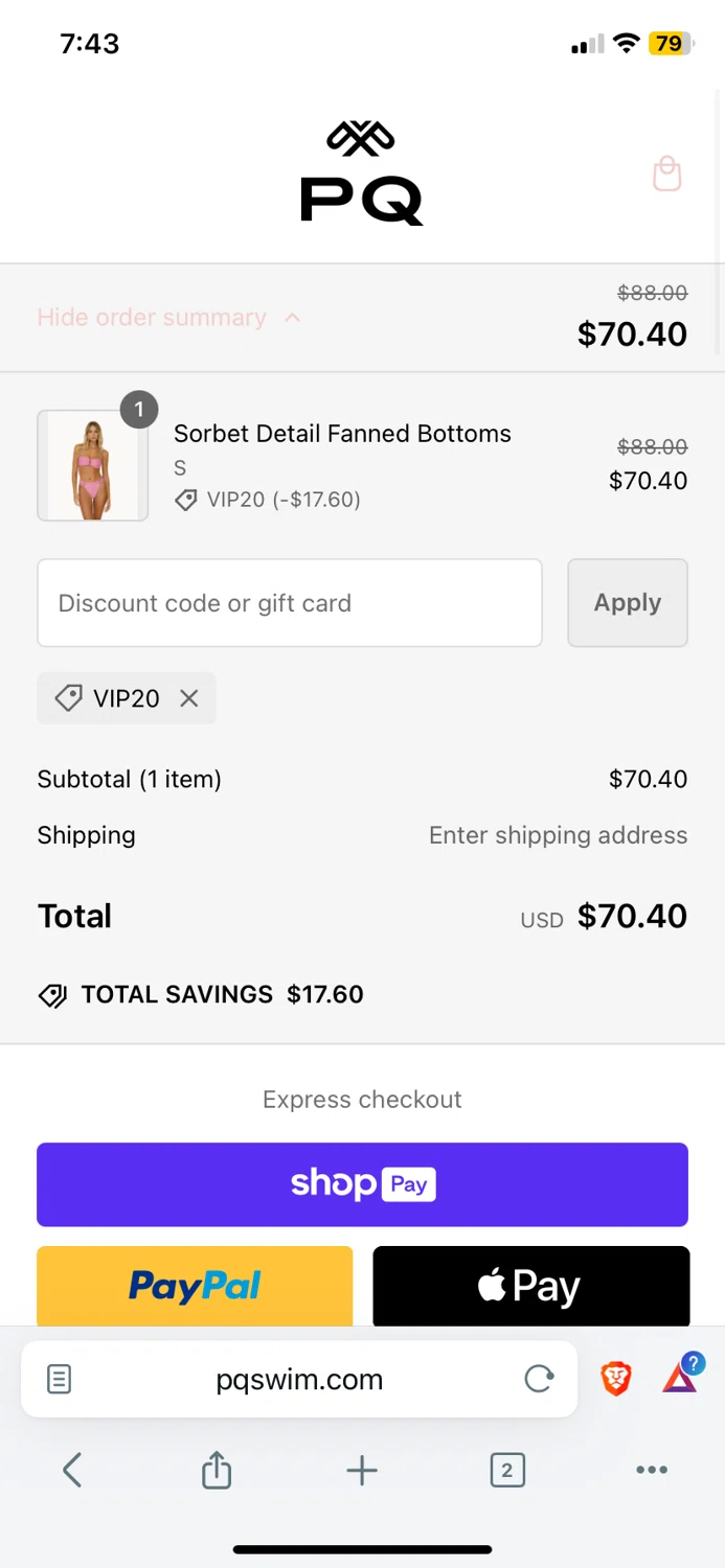 PQ Swim Promo Codes - 25% Off | November 2024