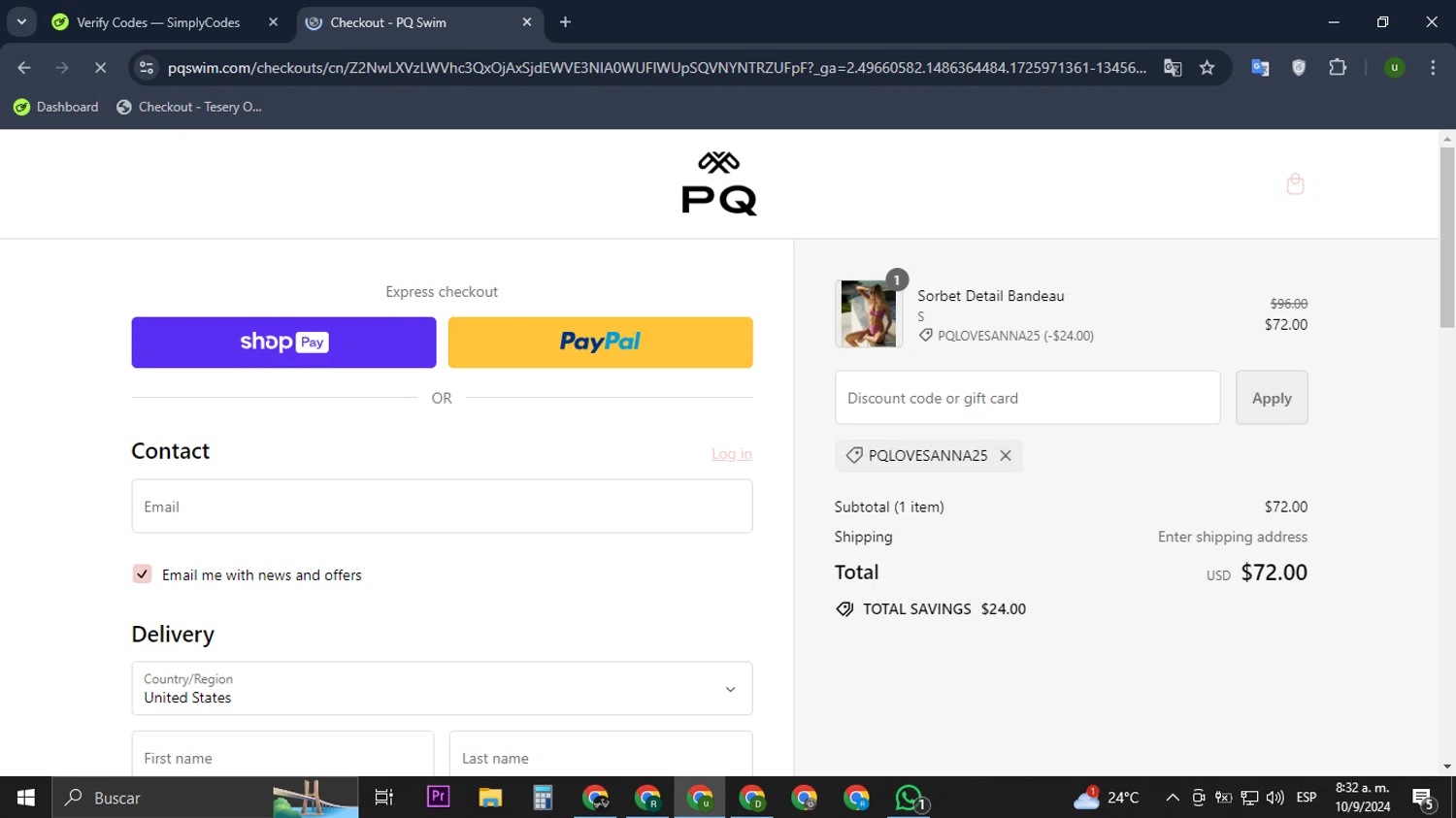 PQ Swim Promo Codes - 25% Off | November 2024