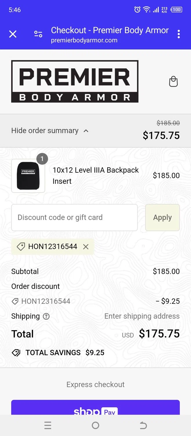 Premier Body Armor Discount Codes - 15% Off | October 2024