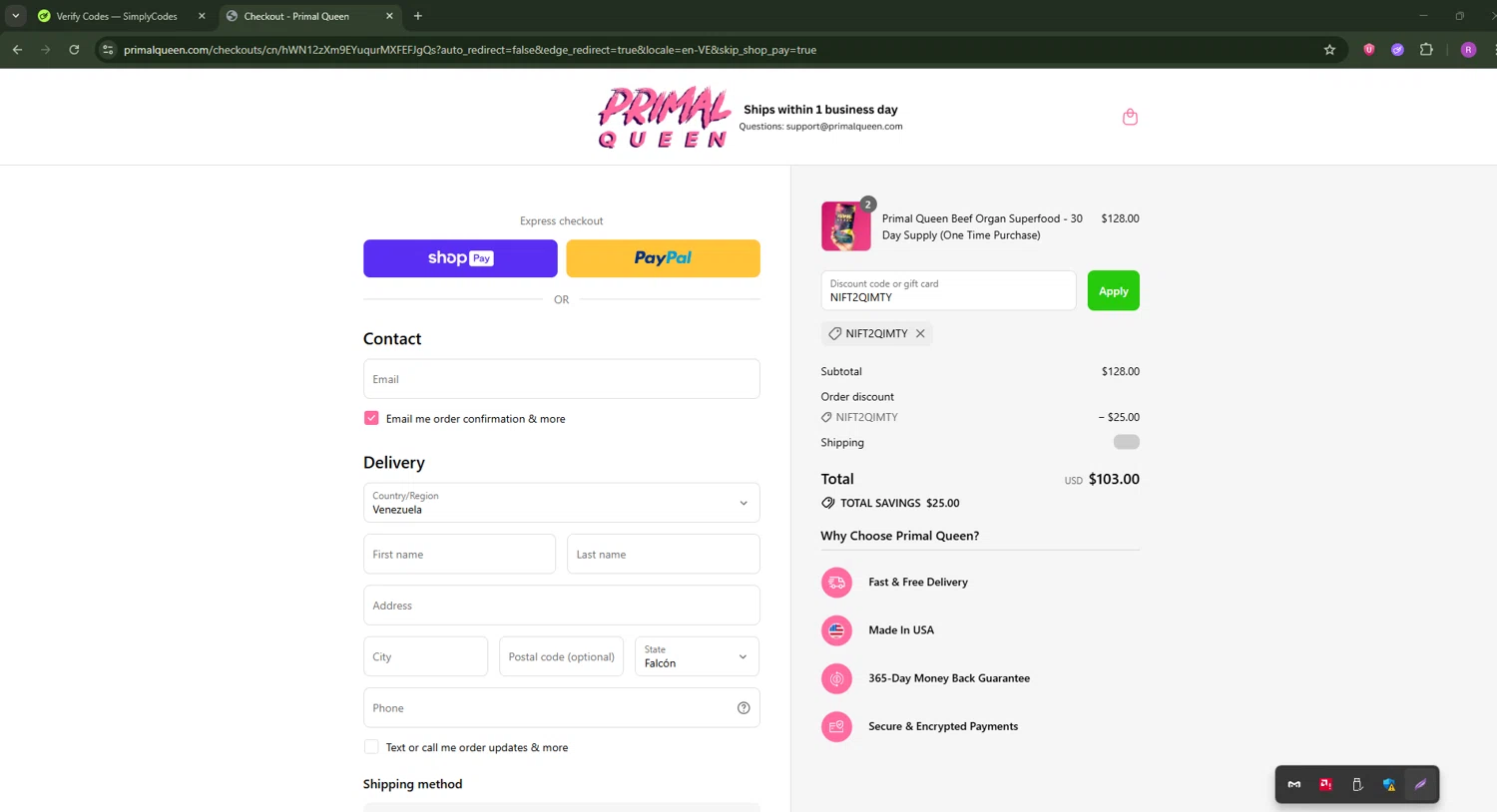 Primal Queen Promo Codes (14 Verified) - 20% Off Oct 2025