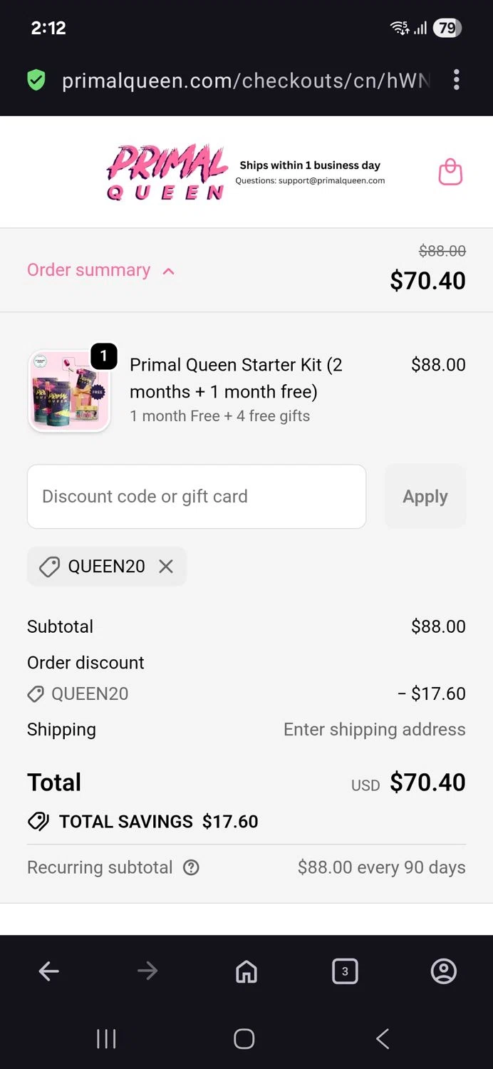 Primal Queen Promo Codes - 20% Off (16 Verified) Dec 2025