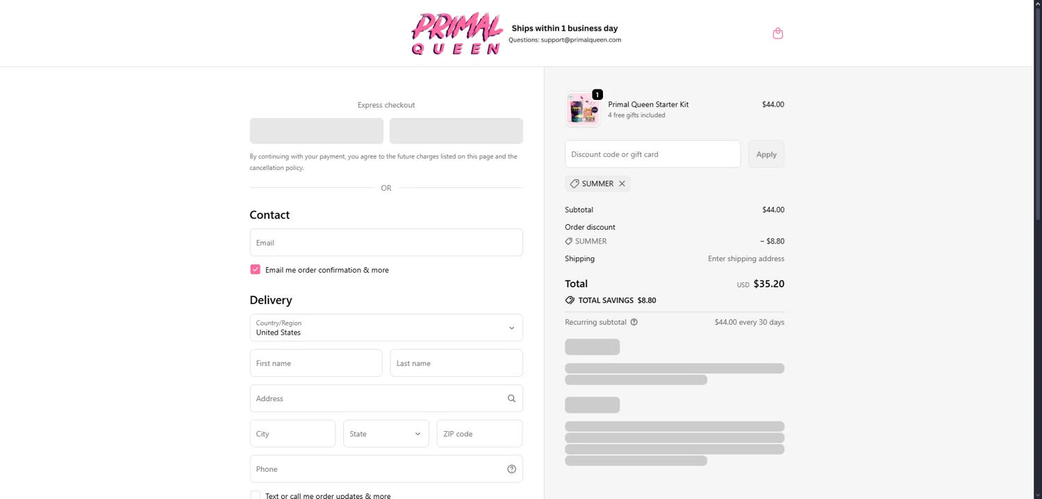 Primal Queen Promo Codes - 20% Off (16 Verified) Dec 2025