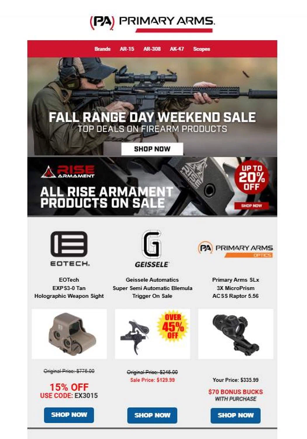 Primary Arms Promo Codes (8 Verified) - $200 Off Oct 2025