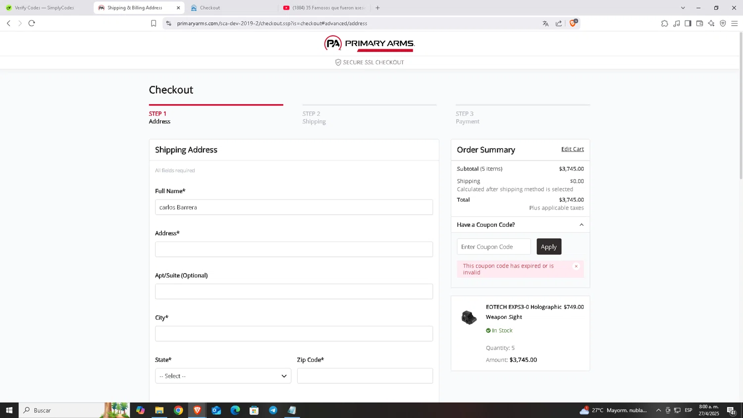 Primary Arms Promo Codes (3 Verified) - 20% Off Jun 2025