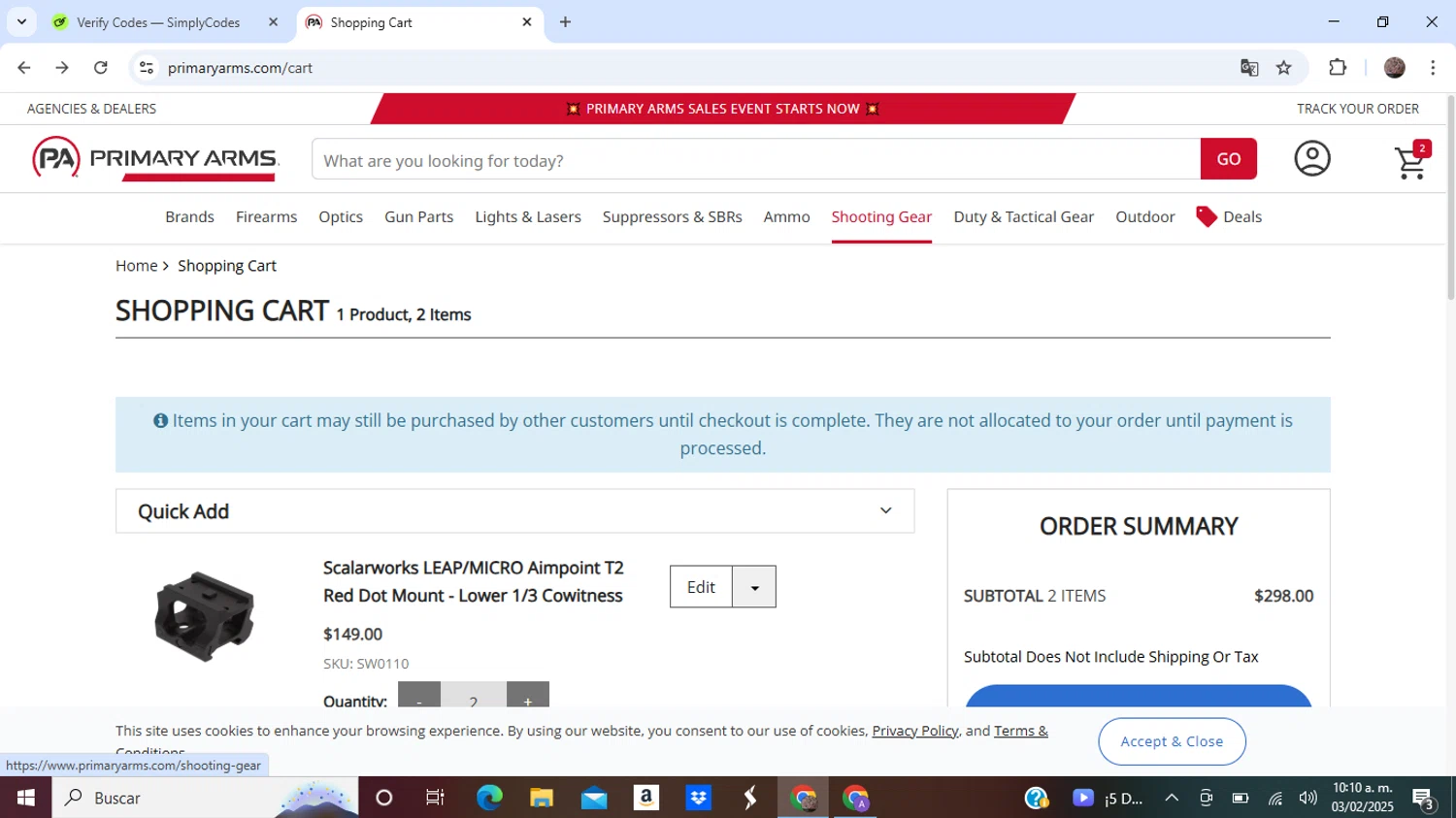 Primary Arms Promo Codes (4 Verified) - 15% Off Mar 2025