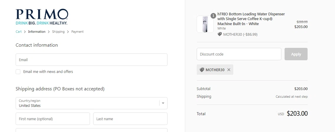 Primo Water Coupons - 40% Off | September 2024