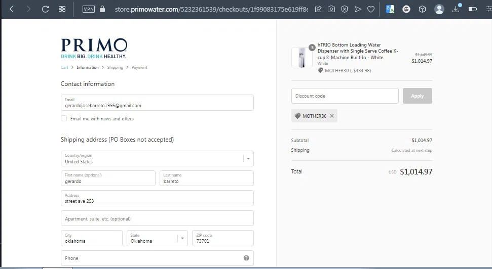 Primo Water Coupons - 40% Off | September 2024