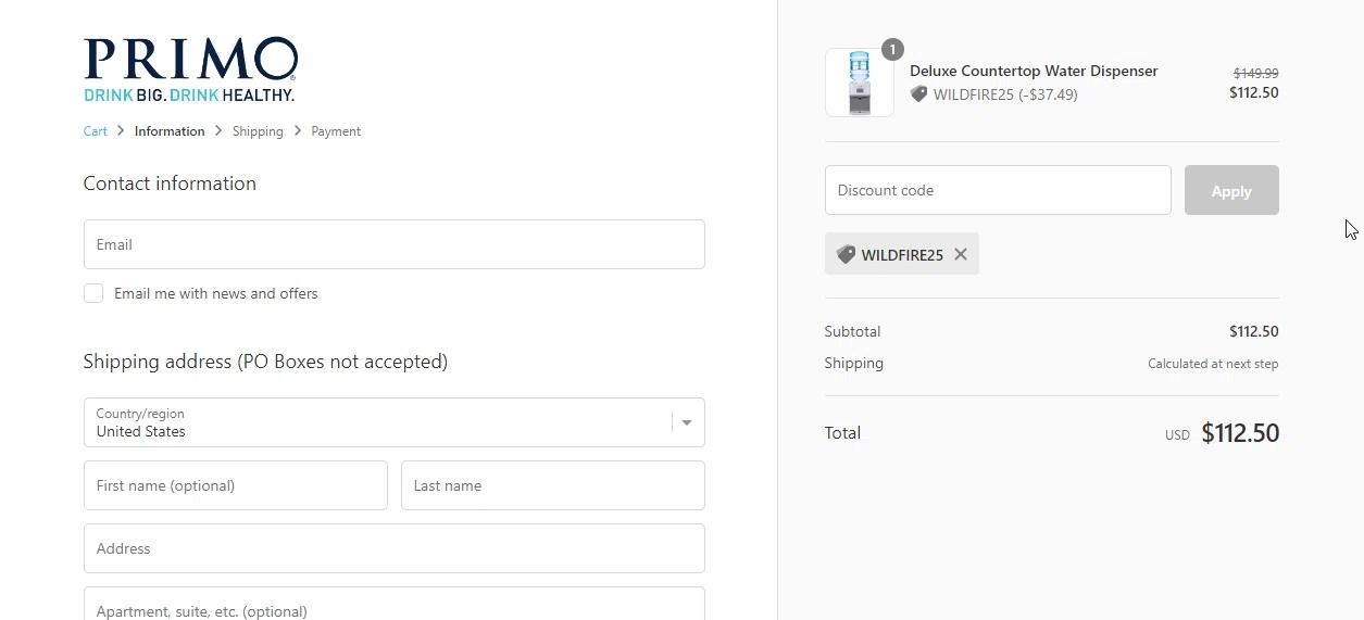 Primo Water Coupons - 40% Off | September 2024