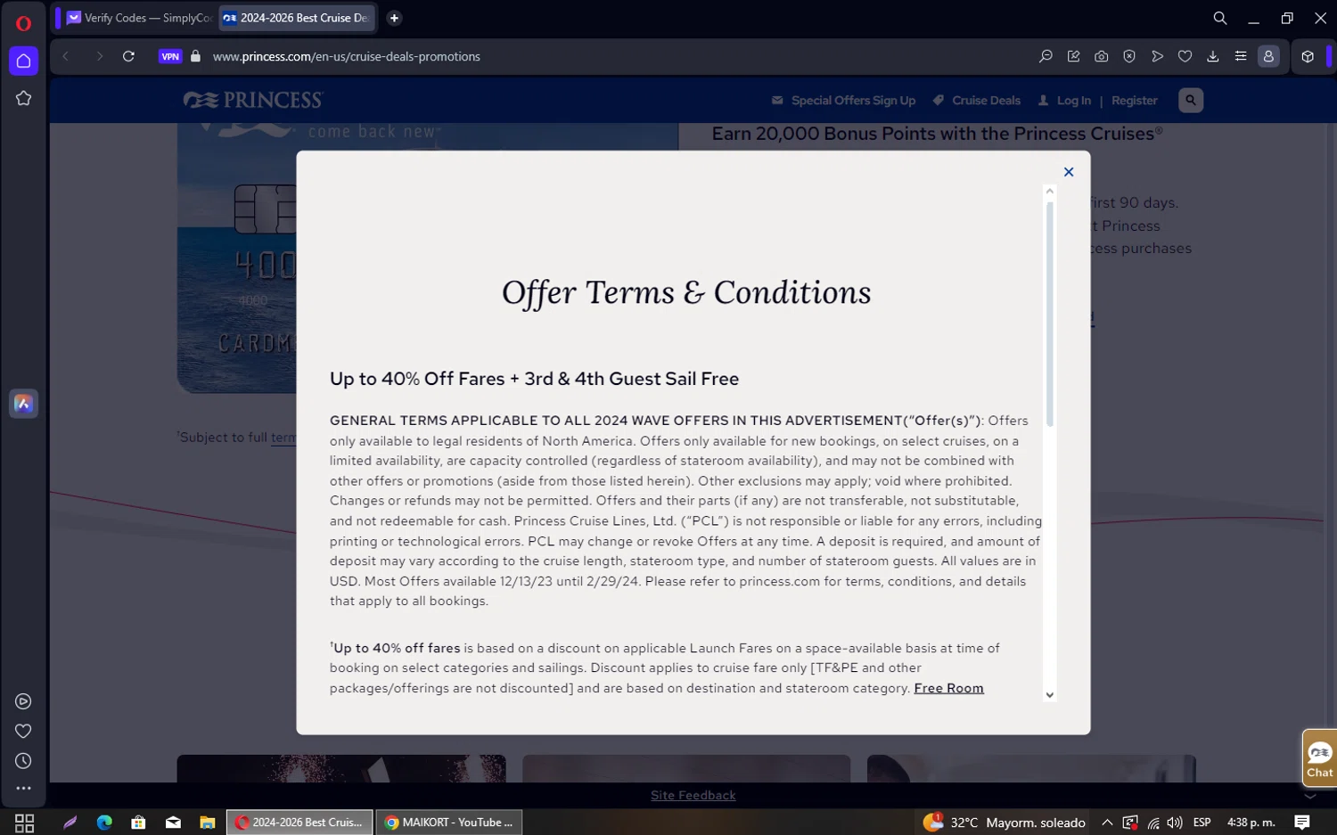 Princess Cruises Promo Codes - 15% Off | September 2024