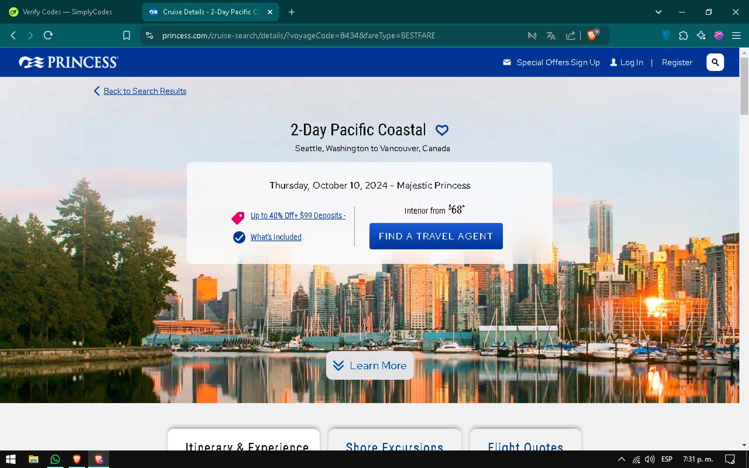 Princess Cruises Promo Codes - 15% Off | October 2024