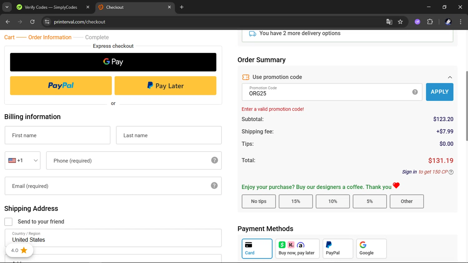 Printerval Promo Codes - 15% Off (5 Verified) Nov 2025