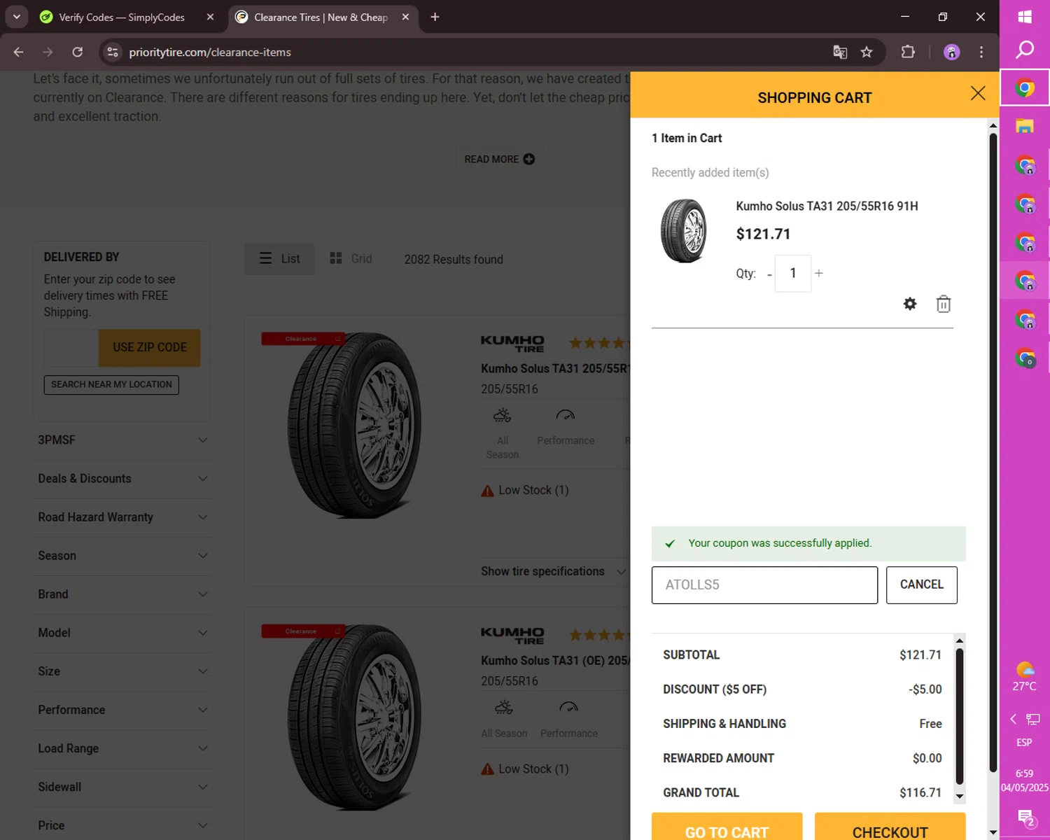 Priority Tire Promo Codes - 5% Off (Verified) Sep 2025