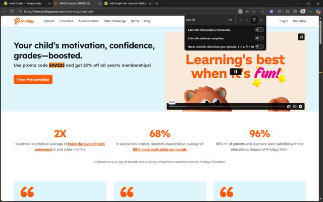 Prodigy Promo Codes (2 Verified) - 25% Off w/Code Oct 2025