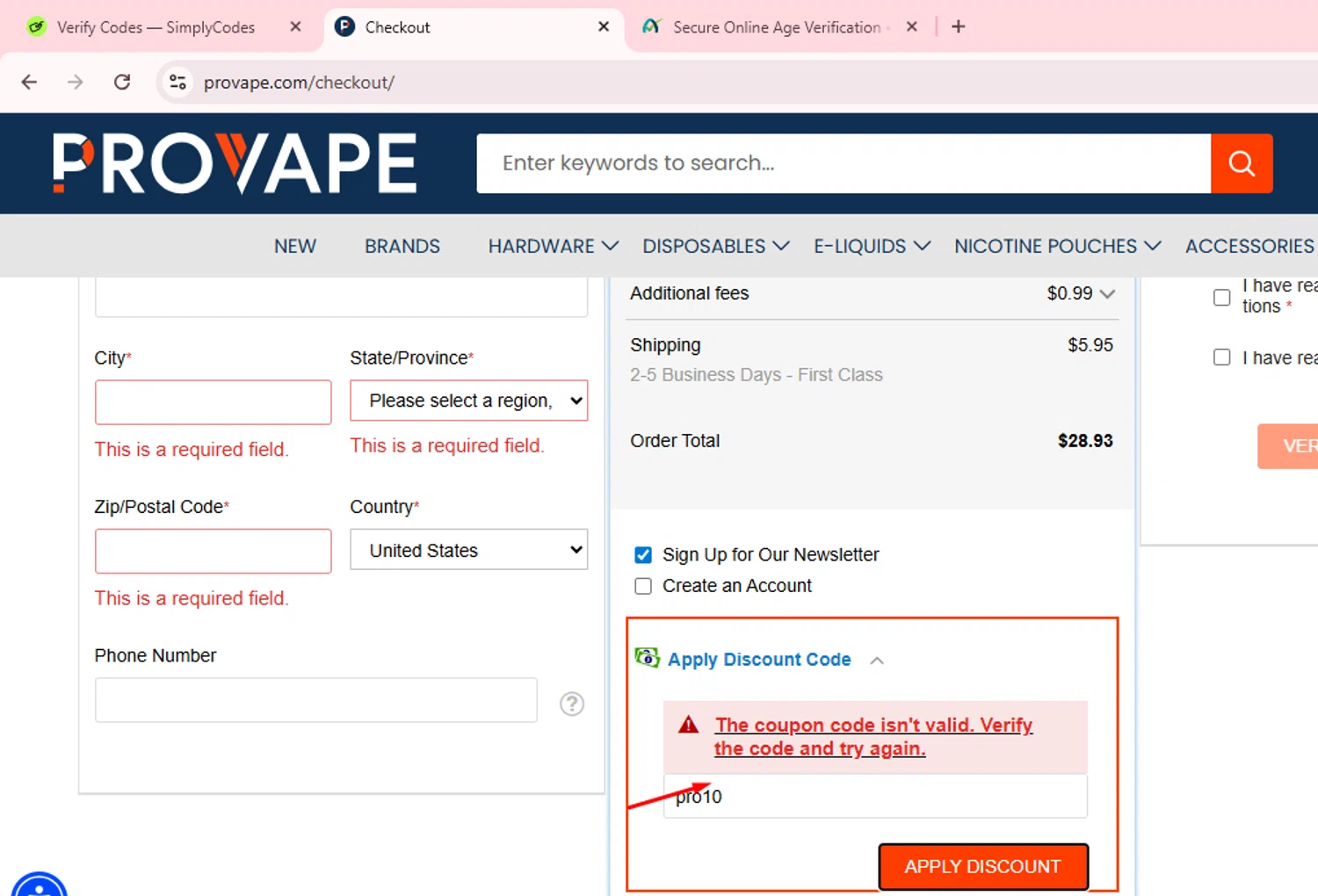 ProVape Promo Codes (11 Verified) - $10 Off w/Code Oct 2025