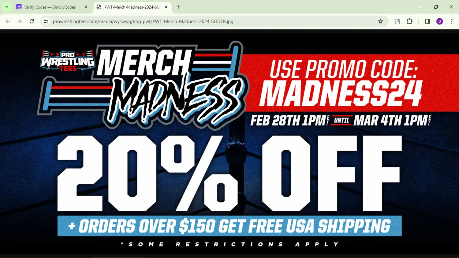 Pro Wrestling Tees Discount Codes - 30% Off | November 2024