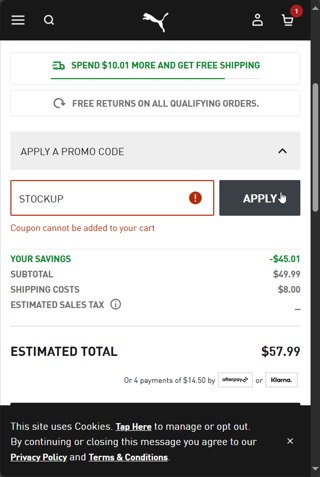 Puma Promo Codes (5 Verified) - 10% Off Sitewide Apr 2025