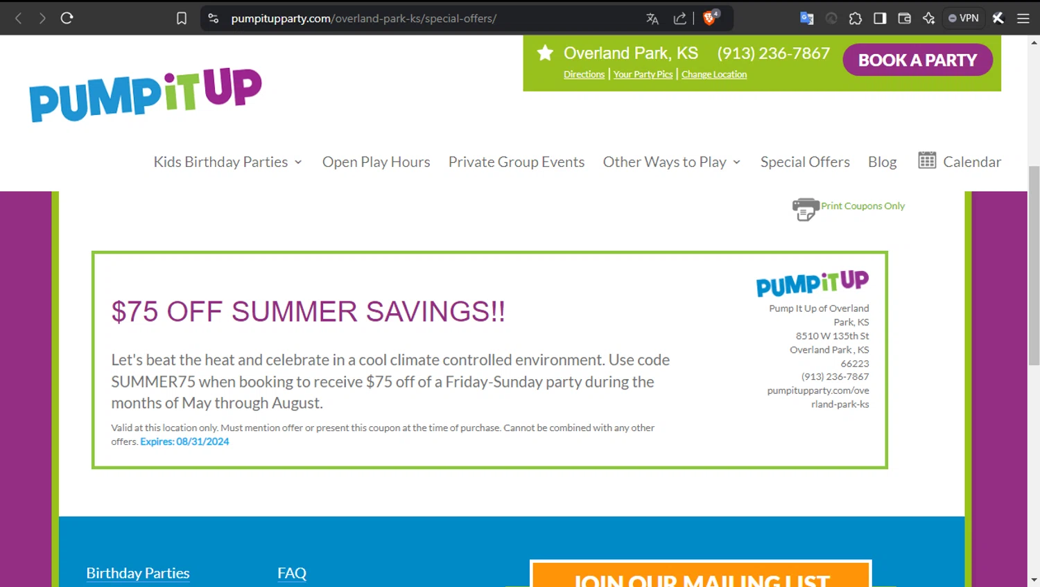 Pump It Up Promo Codes - $50 Off | October 2024