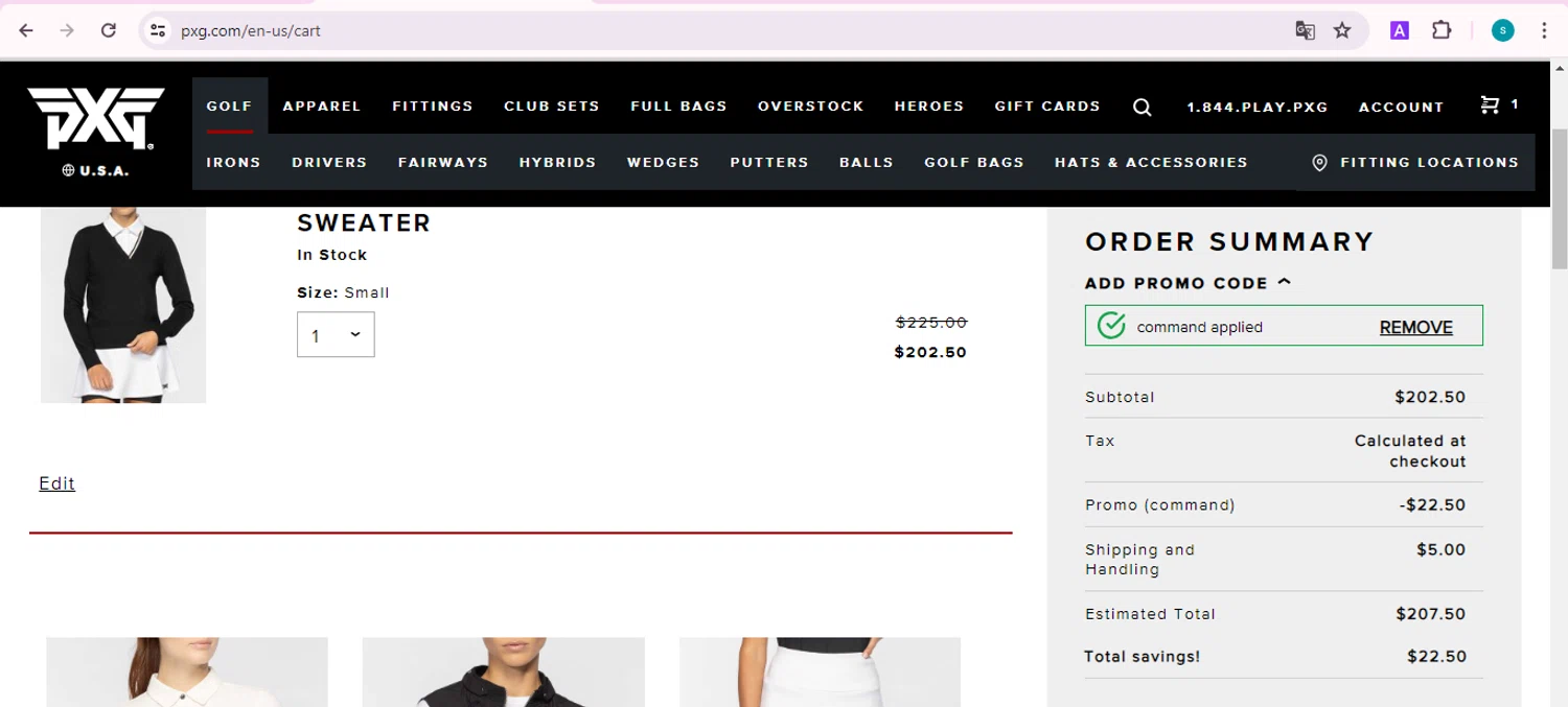 PXG Promo Codes - 40% Off | December 2024