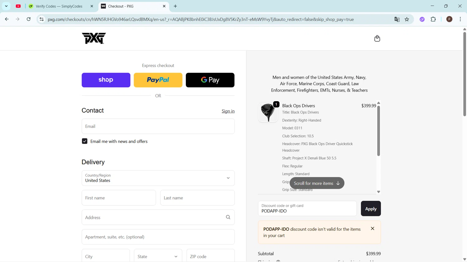 PXG Promo Codes - 10% Off w/Code (2 Verified) Dec 2025