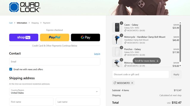 Quad Lock Discount Codes (9 Verified) - 10% Off May 2025