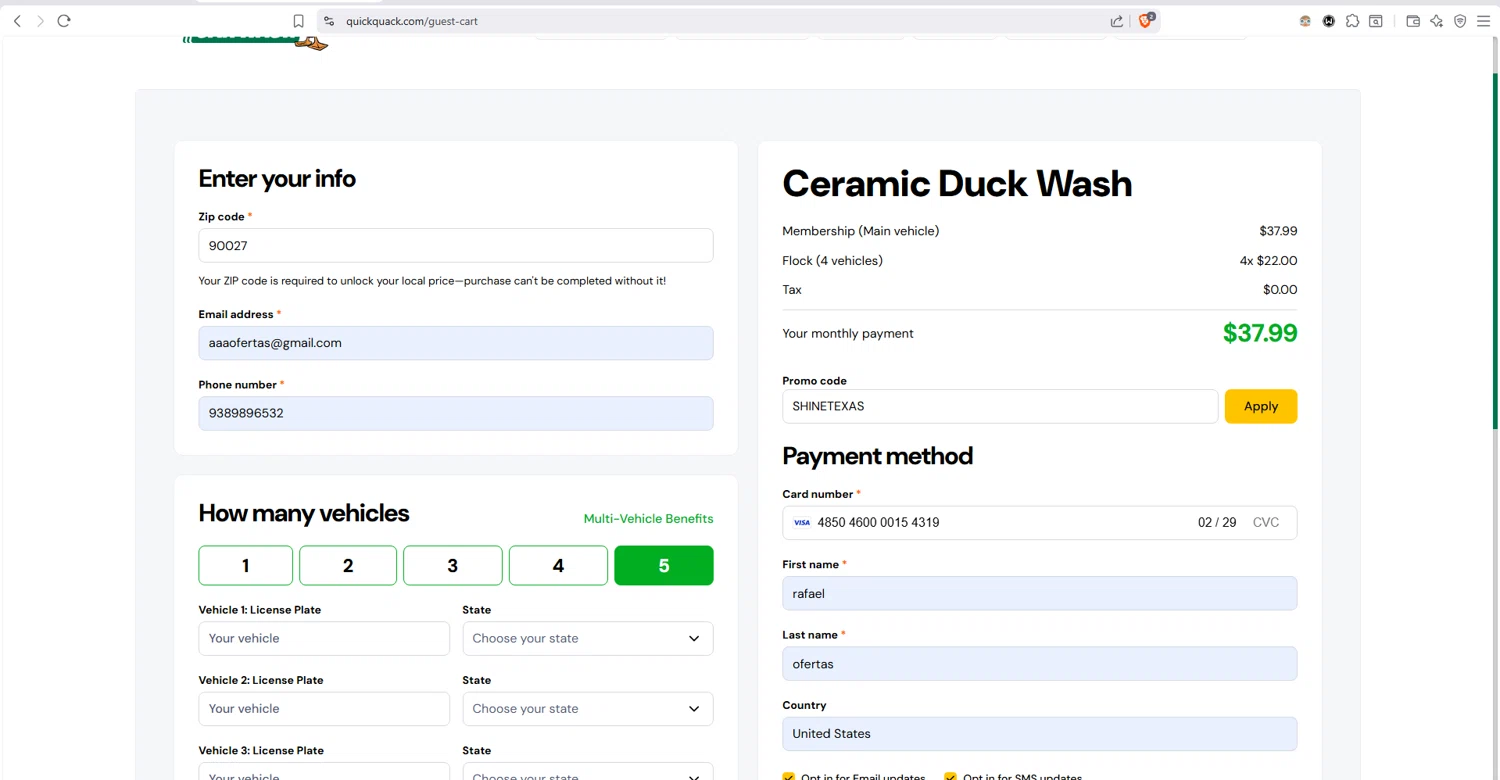 Quick Quack Car Wash Promo Code - 55% Off Mar 2026