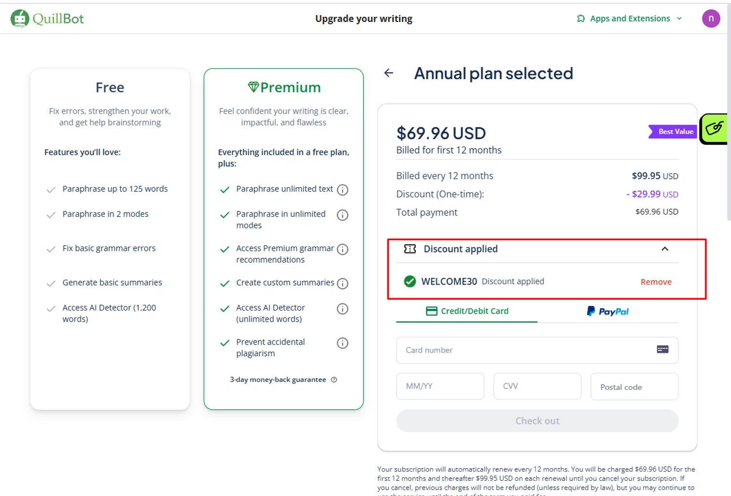 QuillBot Discount Codes (10 Verified) - 30% Off May 2025