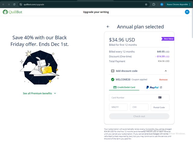 QuillBot Discount Codes - 30% Off | December 2024