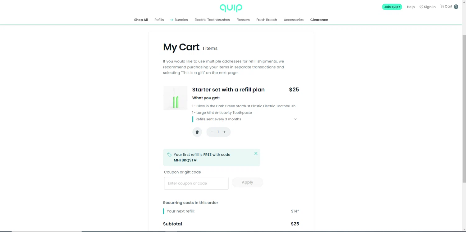 Get quip Promo Codes – 20% Off | May 2024