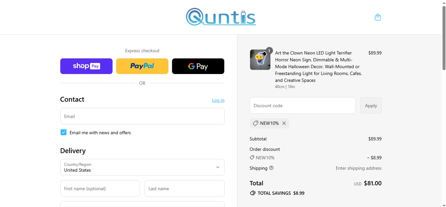 Quntis Promo Codes - 15% Off (6 Verified) Jan 2026