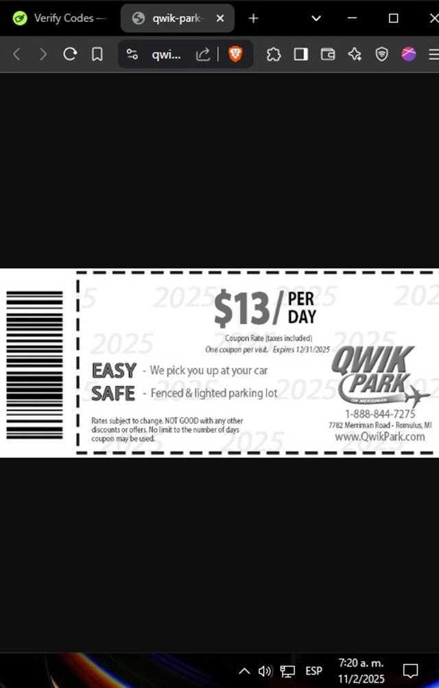 Qwik Park Promo Codes (1 Verified) - w/Code Mar 2025